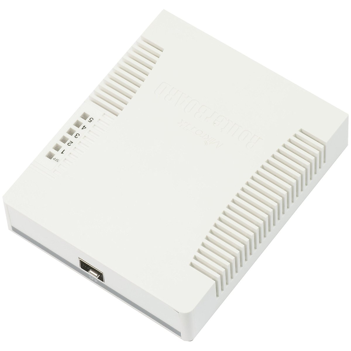 Mikrotik RB260GS (CSS106-5G-1S) small SOHO Switch 5x Gigabit Ethernet, one SFP cage powered by an Atheros Switch Chip, plastic case, SwOS (Original Version)