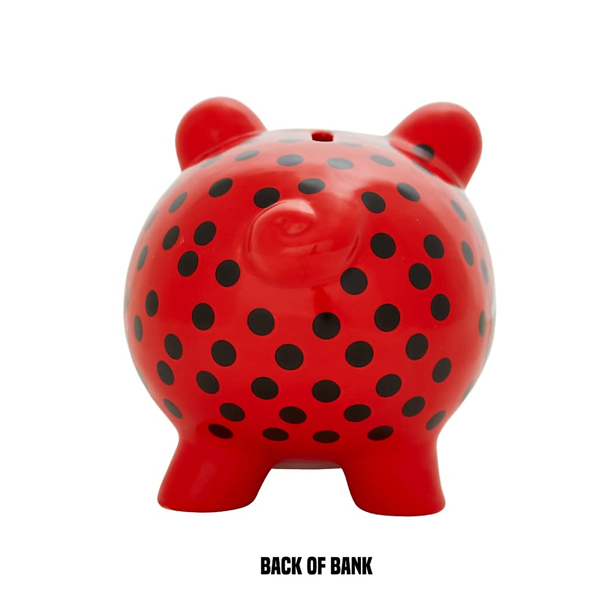 Miraculous Ladybug Piggy Bank for Girls – Kids’ Ceramic Coin Bank, Red