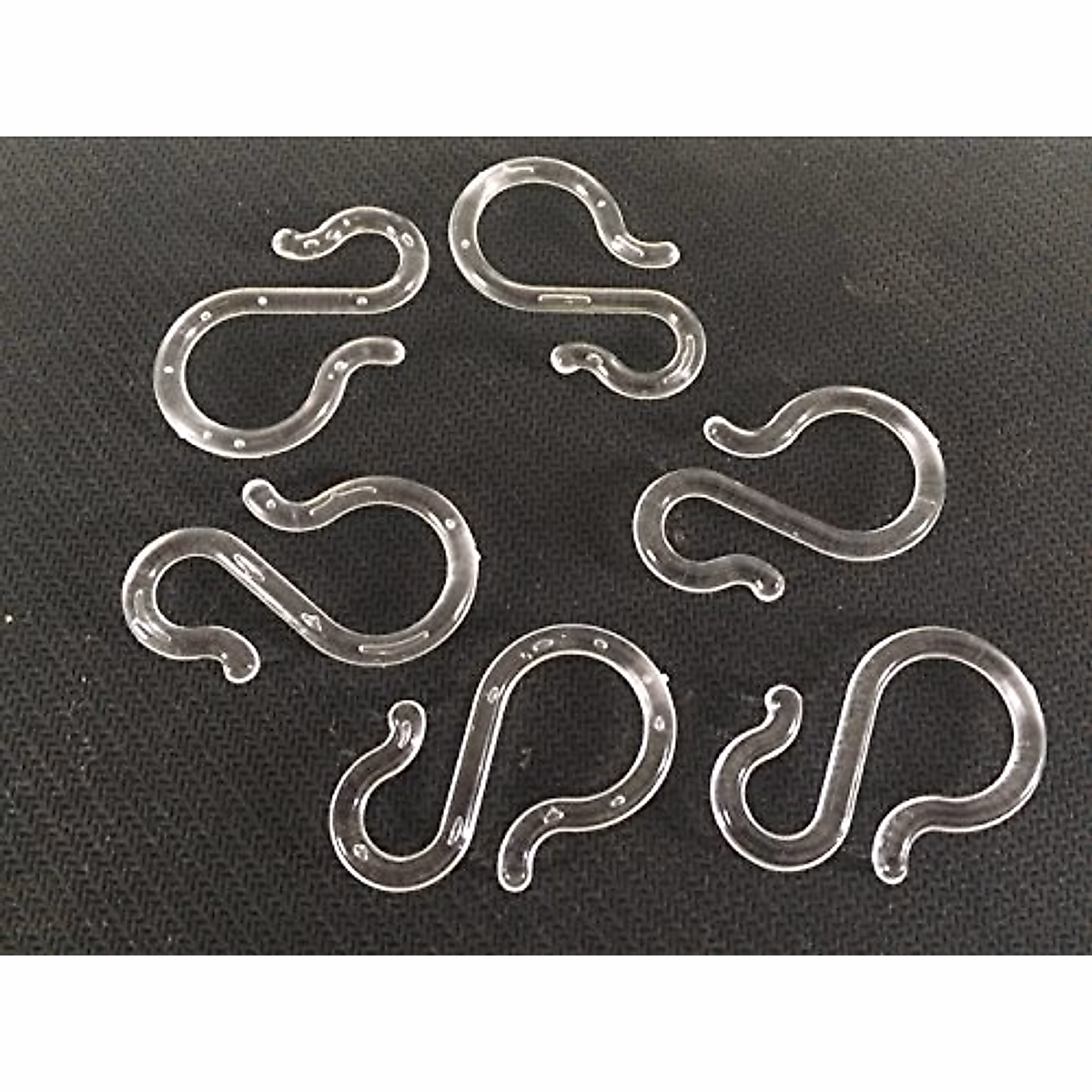 24 Clear Plastic Punch Bowl Cup S Hooks Hangers NEW 40mm