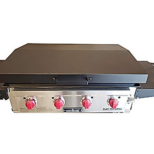 Backyard Life Gear Hinged Cover Lid for Camp Chef FTG600 Flat Top Griddle - Black