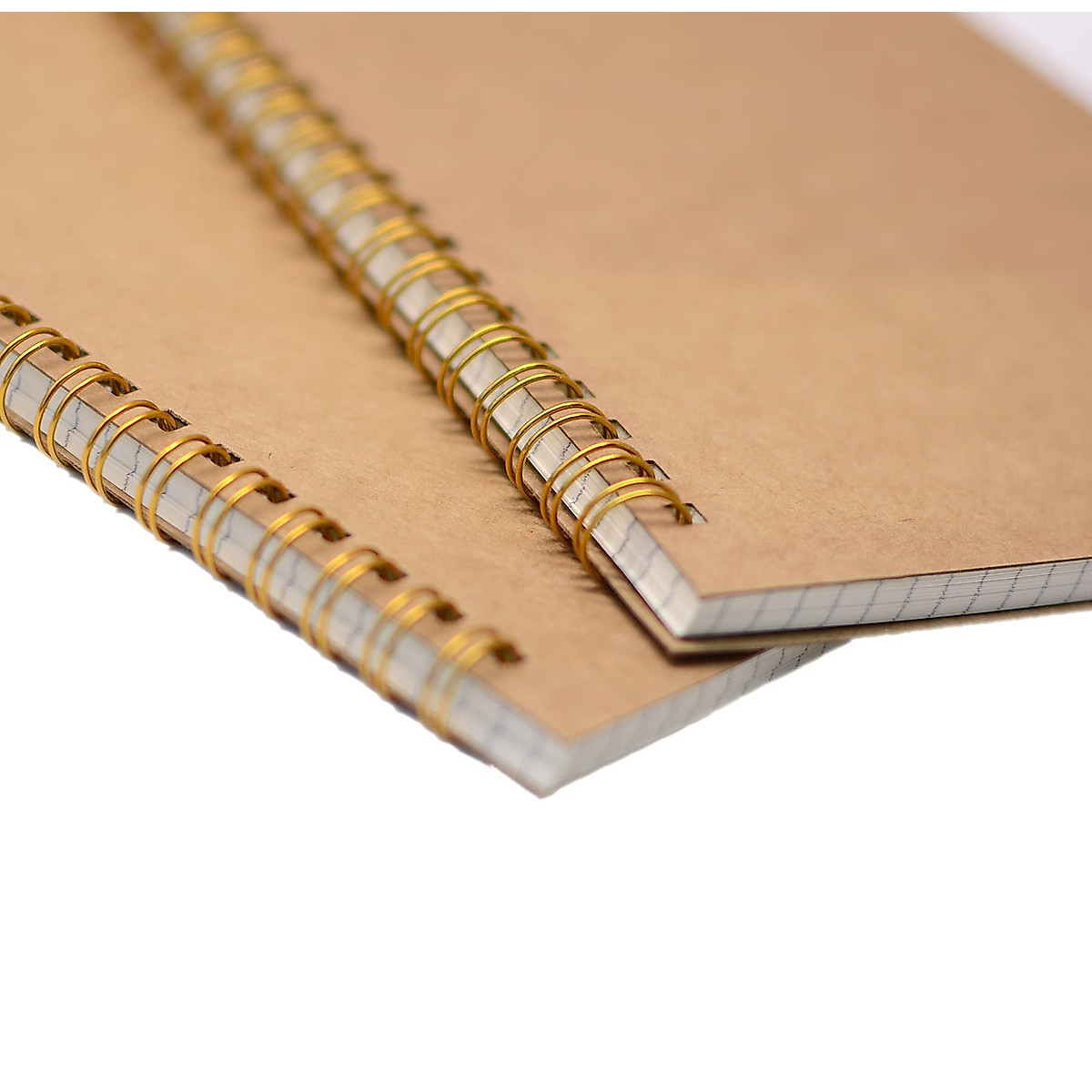 YYaaloa 2pcs Spiral Notebooks A5 6x8 Soft Cover Journals Planners 200 Pages Wirebound Memo Notepads Diary Notebook With black Pen For Work School Writing And Drawing (A5, Ruled)