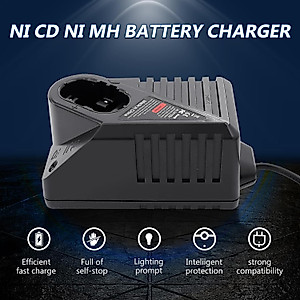 BH1218 Replacement for Bosch 7.2V -18V Ni-CD Ni-MH Battery Charger Battery BAT038/BAT048/BAT043/BAT045/BTA120/BAT181/ BAT025/BAT026/BAT160/BAT180/BAT189 Batteries