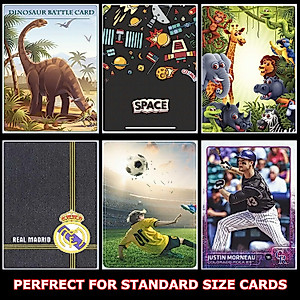 100 Pcs Standard Size Card Sleeves - Premium Penny Sleeves for Sports Cards, TCG, MTG - Protect Your Collectibles with HOBBYTECH (1 Pack)