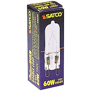 Satco S4649 G9 Bulb in Light Finish, 1.63 inches, Frosted
