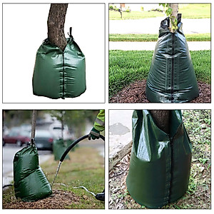 SEHOI 3 Pack 20 Gallon Tree Watering Bag, PVC Tree Drip Irrigation Bags with Zipper, Adjustable Slow Release Watering Bag for Newly Planted or Established Trees