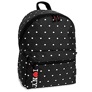 J World New York I Love New York Heart Backpack, Black, One Size