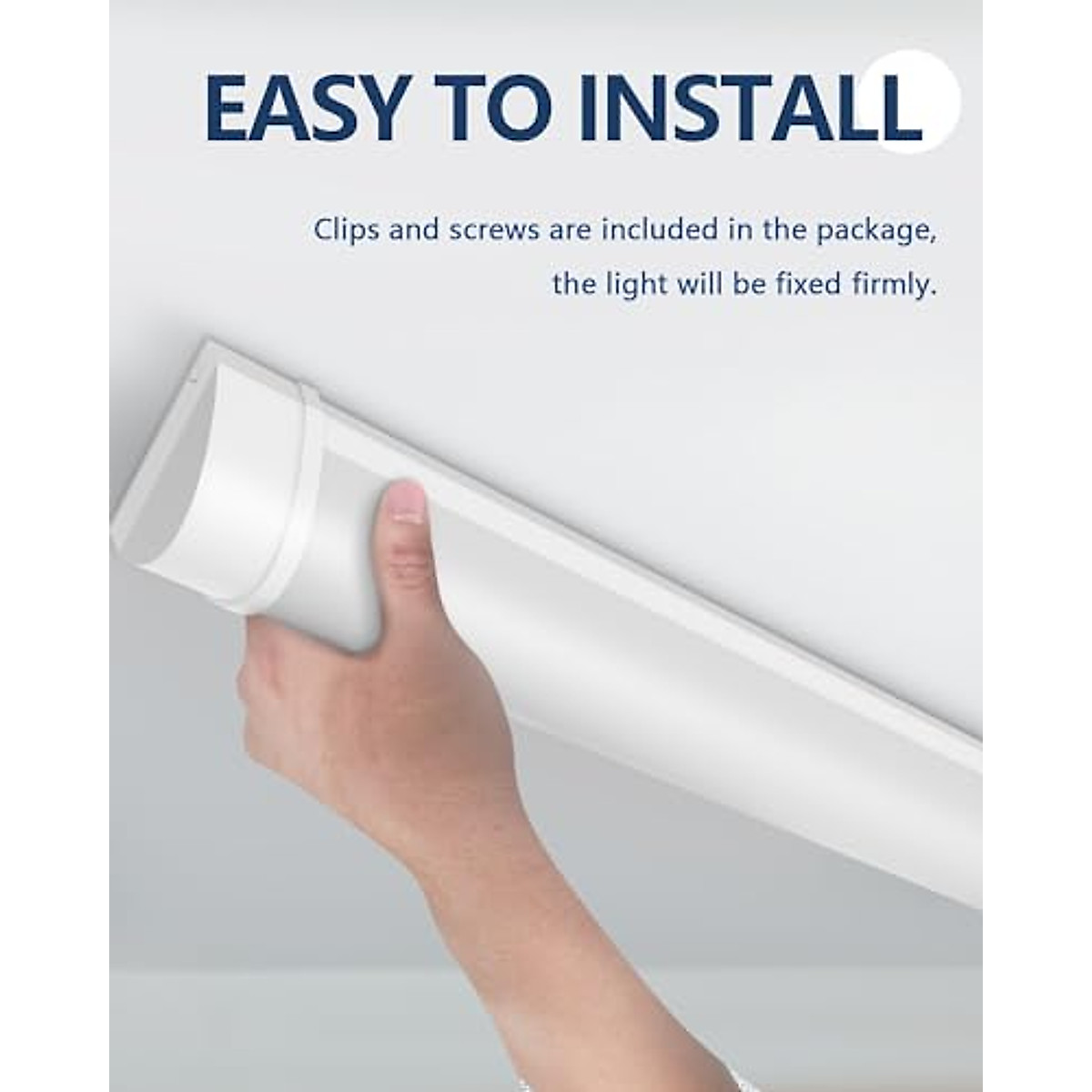 Sararoom 3ft LED Shop Light Fixture 30W LED Tube Light, 3600lm, 4000K Neutral White, 90cm 35.4inch LED Garage Closet Light Ceiling Light for Office Home Basement, No Plug, No Ground Wire