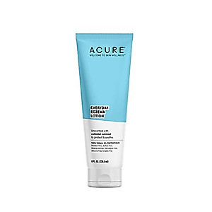 Acure Everyday Eczema Lotion - Daily Skin Protectant with 2% Colloidal Oatmeal for Sensitive, Easily Irritated Skin & Cocoa Butter for Moisturizing Dry Chapped Skin - 100% Vegan - Unscented, 8 Fl Oz