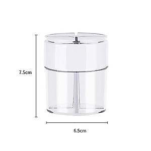 GSHLLO 4 in 1 Clear Salt Pepper Shaker Empty Plastic Spice Jars Refillable Seasoning Storage Container Kitchen Cooking Shaker Container with Lid for Home Restaurant