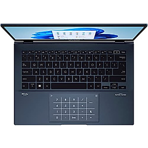 ASUS ZenBook 14 Home & Business Laptop (Intel i5-1240P 12-Core, 8GB LPDDR5 4800MHz RAM, 256GB SSD, Intel Iris Xe, 14.0" 90Hz 2880 x 1800, WiFi, Bluetooth, Backlit KB, Webcam, Win 11 Home) with Hub