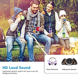 Topsung Walkie Talkies for Kids Adults Long Range Rechargeable 2 Pack, USB Walkie Talkies for Teen Girls Boys Age 3-12, NOAA 2 Way Radio Walkie Talkies for Family Camping Hiking Boating Fishing