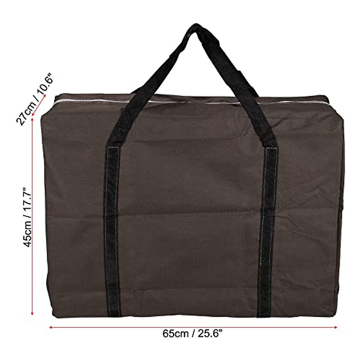 PATIKIL Closet Storage Bags, 80L Capacity Large Waterproof Moving Storage Bag Totes with Strong Handles for Home Camping, Brown