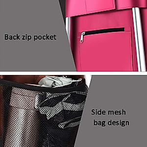 Shopping Trolley on Wheels Multi Function Shopping Cart Aluminum Alloy Foldable Trolley Waterproof Wear-Resistant Thick Sponge Handle Gravity-Enhanced Storage Hand Trucks,Multi Colored,45 * 89Cm