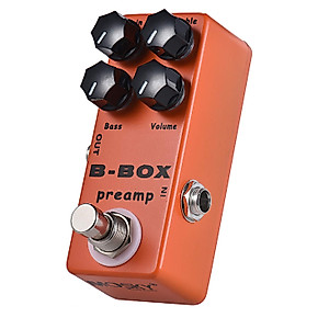 YMUZE Moskyaudio Mini B-Box Preamp Pedal Electric Guitar Effect with Overdrive Function