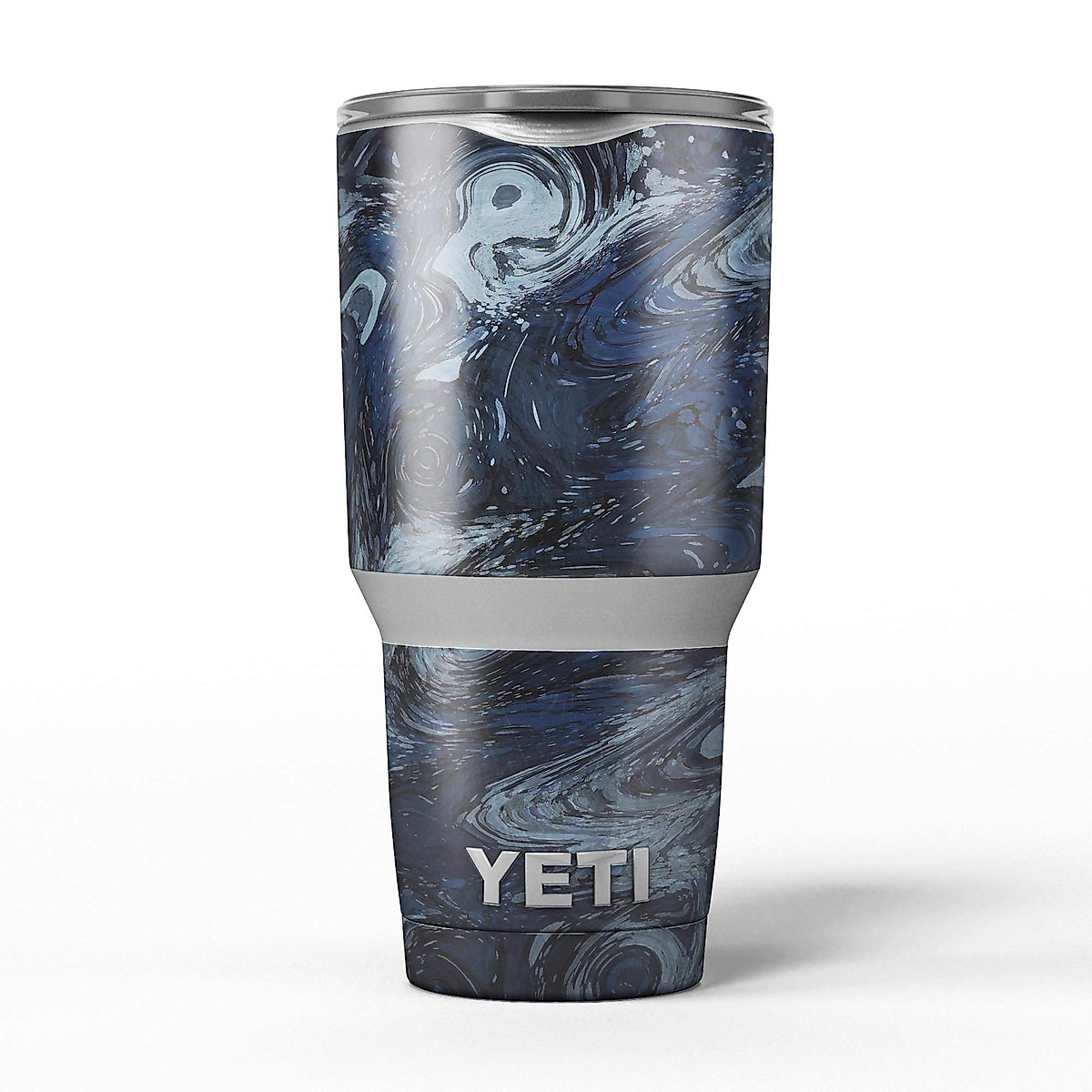 Design Skinz Dark Slate Marble Surface V32 - Skin Decal Vinyl Wrap Kit Compatible with The Yeti Rambler Cooler Tumbler Cups