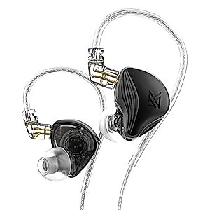 Wired Earbuds, in Ear Headphones, in Ear Monitor and Volume Control, Noise Cancelling Earbuds Wired, Sport Earbuds Wired Over Ear 3.5mm Headphone Plug Compatible with iPhone Android KZ ZEX (No Mic)