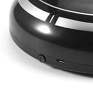 Zerodis Smart Robot Vacuum Floor Cleaner Sweeping Suction Sweeping Machine Robot Robotic Vacuum Cleaner, Automatic USB Rechargeable (Black)