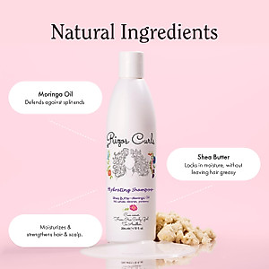 Rizos Curls Trio Bundle, Hydrating Shampoo & Deep Conditioner & Curl Cream Bundle, Gently Cleanse and Hydrate Curly Hair, Style & Define Curls for Frizz Free Volume, For All Curl Patterns 2a - 4c