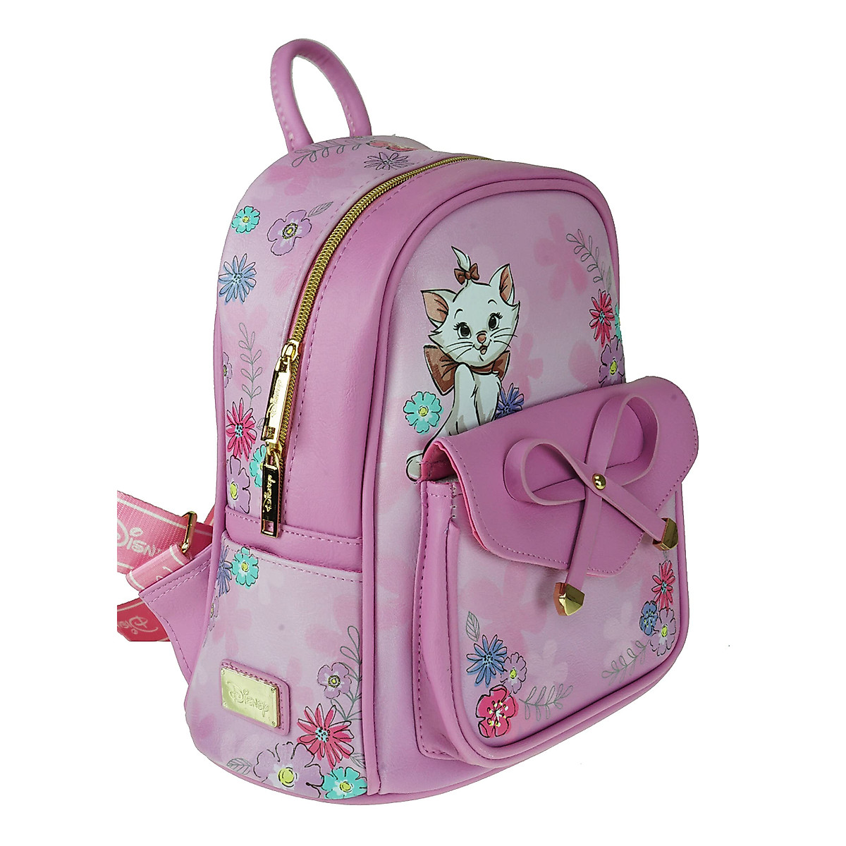 KBNL Aristocats - Marie 11inches Vegan Leather Mini Backpack A21726, Multicoloured,Medium