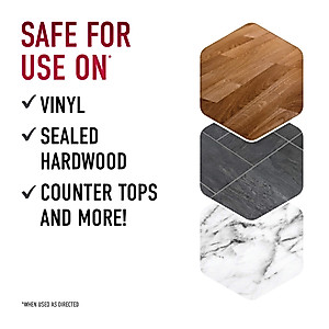 Hoover All Purpose Cleaner Solution, 32 oz., Lemon Scent, For Use on Hard Floors, Counters, Tubs and More, Formulated for Cordless Handheld Sprayer