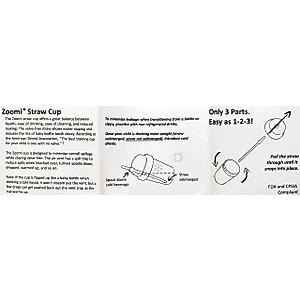 nuspin kids 8 oz Zoomi Straw Sippy Cup, Safari Animals Style, 2 Pack