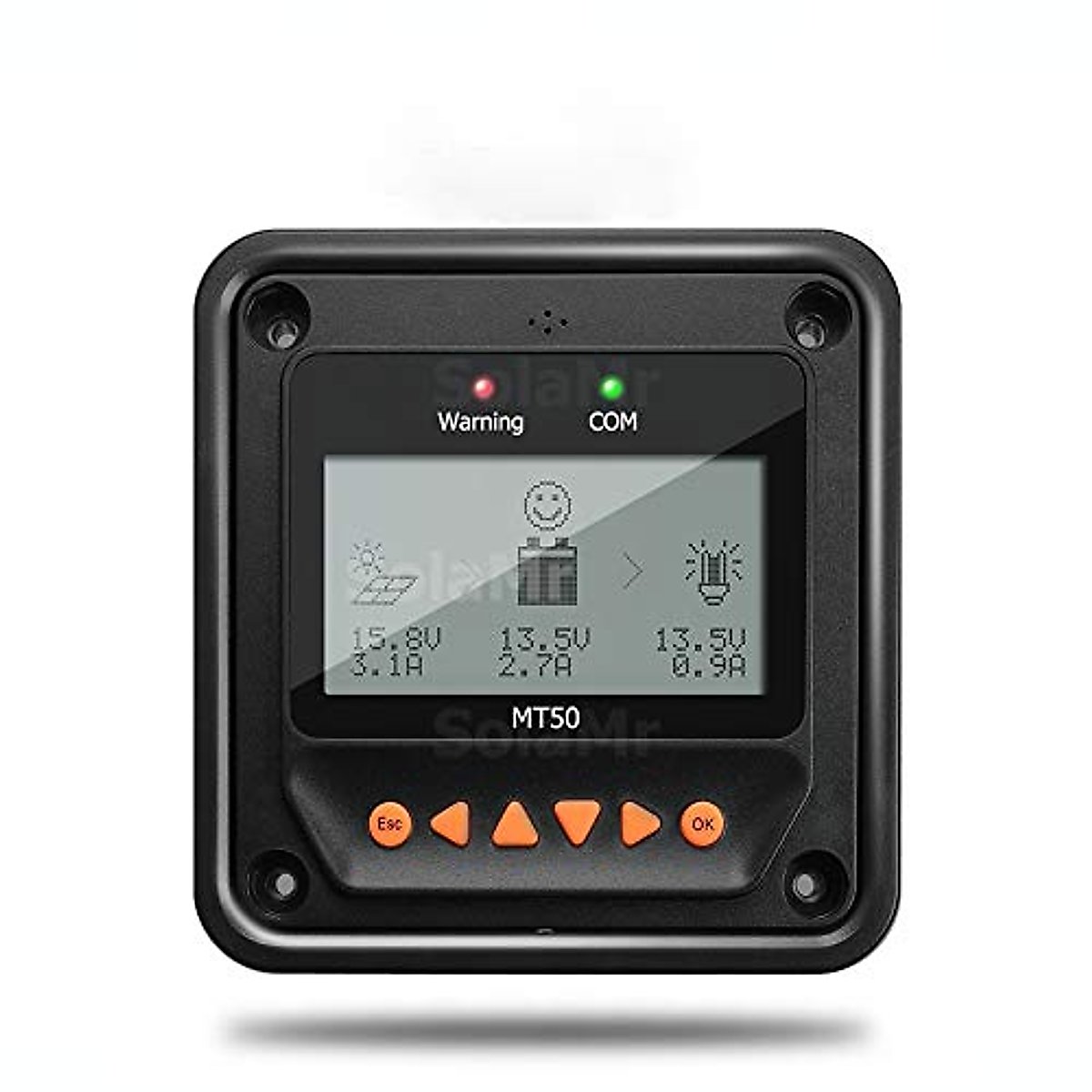 EPEVER MT-50 Remote Meter with LCD Display Remote Meter Fit for Tracer-an, Tracer-BN, TRIRON Series Solar Panel Battery Regulator
