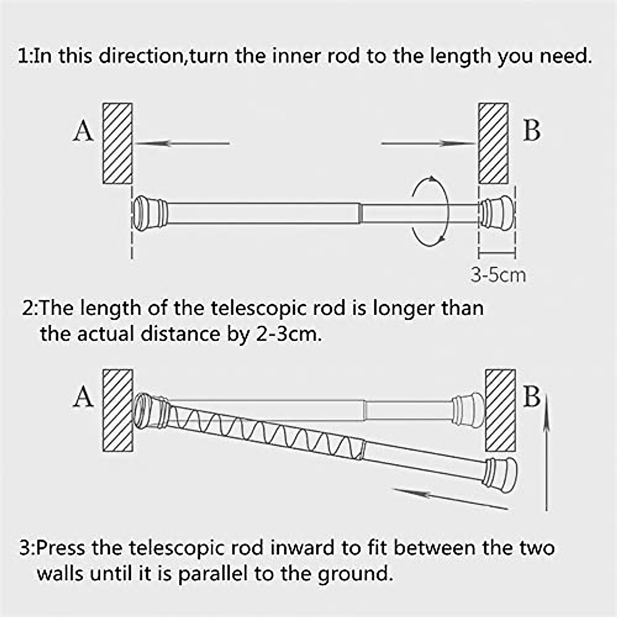 10 PCS Super Strong Plastic Swivel Hanging Hooks Home Swivel Laundry Clips Curtain Clips Clothes Pins Beach Towel Clips,1 PCS Tension Rod, Wardrobe Bars, Drying Support Rods