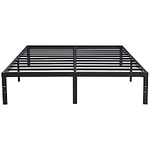 AGXI 14 Inch Metal Platform Bed Frame No Box Spring Required,Full Size Bed FramesSteel Slat Support, 3,500 lbs Heavy Duty Non-Slip Steel Slats Support, Easy Assembly Mattress Foundation