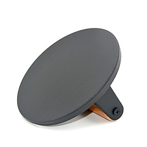 Kitchen Tools Heavy Duty Cast Iron Grill Press Burger Press Bacon Press Barbecue Press Meat Press Burger Smasher Griddle Press Round Flat Press with Anti Scalding Wooden Handle (5.7")