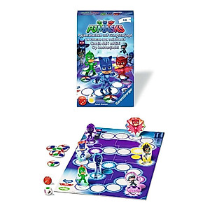 Ravensburger 23459 PJ Masks Pyjama Heroes on Gangster Hunting, Gift Game for 2-4 Players, Children's Game from 3 Years, Compact Format, Travel Game, Board Game