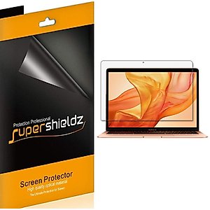 Supershieldz (3 Pack) Designed for Apple MacBook Air 13 Inch (2018-2021 / M1) A1932 A2179 A2337 Touch ID Screen Protector, High Definition Clear Shield (PET)