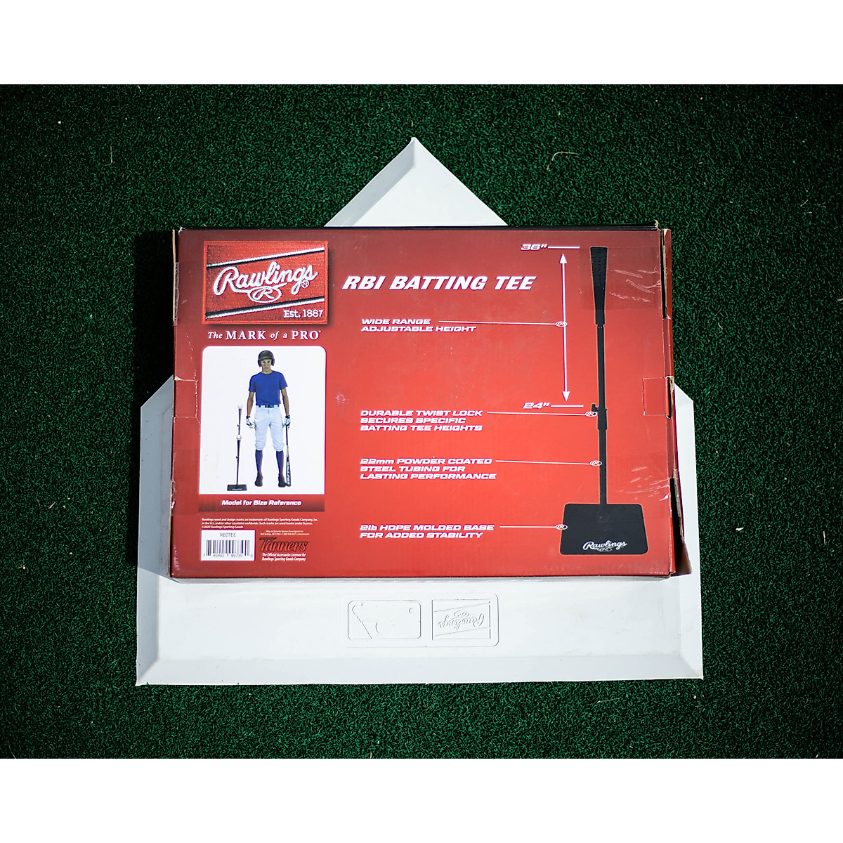 Rawlings | RBI Batting Tee | Adjustable Height 24"-36"