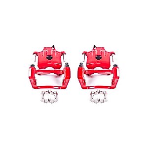 Power Stop Rear S4804 Pair of High-Temp Red Powder Coated Calipers for Rainier, SSR, Trailblazer, Trailblazer EXT, Envoy, Envoy XL, Envoy XUV, Ascender, Olds Bravada, Saab 9-7x [Model Specific]