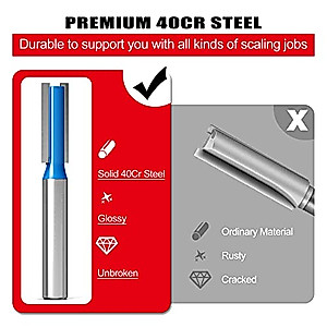 CSOOM Upgrade 24A PiecesRouter Bits , Tungsten Carbide Router Bit Set, 1/4 inch Shank，for Woodworking, All Purpose Router bit for DIY