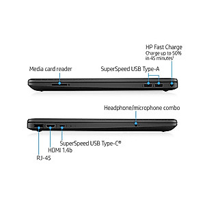 HP 2021 15.6" FHD IPS Laptop Computer, Intel Celeron N4020 Processor, 16GB DDR4 RAM, 512GB SSD, Intel UHD Graphics, 1 Year Office 365, Webcam, HDMI, Bluetooth, Win 10S, Black, 32GB SnowBell USB Card