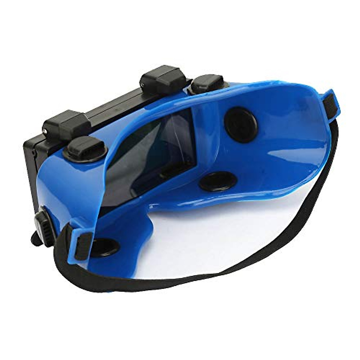 Welding Goggles Auto Darkening - Solar Auto Darkening Eye Mask Welding Goggles Welder Eye Protective Welding Glasses Mask Helmet (Blue)