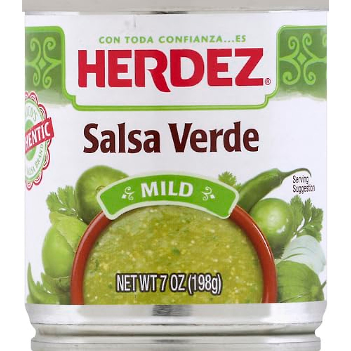 Herdez Salsa Verde, Mild, 7 oz