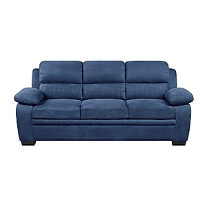 Lexicon Holleman Fabric Upholstered Sofa in Blue Color