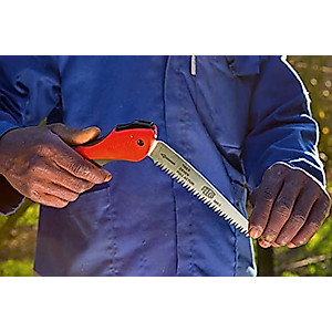 Felco Folding Saw (F 600) - Classic Tree Pruning Saw with Pull-Stroke Action, Red