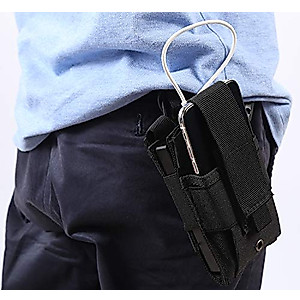 LefRight Multi Purpose MOLLE Compact Utility Gadget Phone Belt Holder Pouch Small with Carabiner