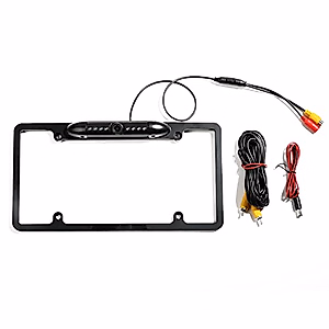 AOCISKA License Plate Frame Backup Camera, Rear View Camera with 8 LED, 170° Viewing Angle Night Vision Car Camera,Waterproof Backup Camera Vehicle Universal for Car,SUV,Truck