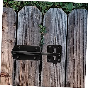ULTECHNOVO 1 Set Plug Heavy Duty Hinge Outdoor Hooks Door Chain Lock Heavy Duty Gate Handles Locking Gate Latch Gate Latch Pull Latch Hook Gate Hinges for Wooden Fences Heavy Duty Steel Metal