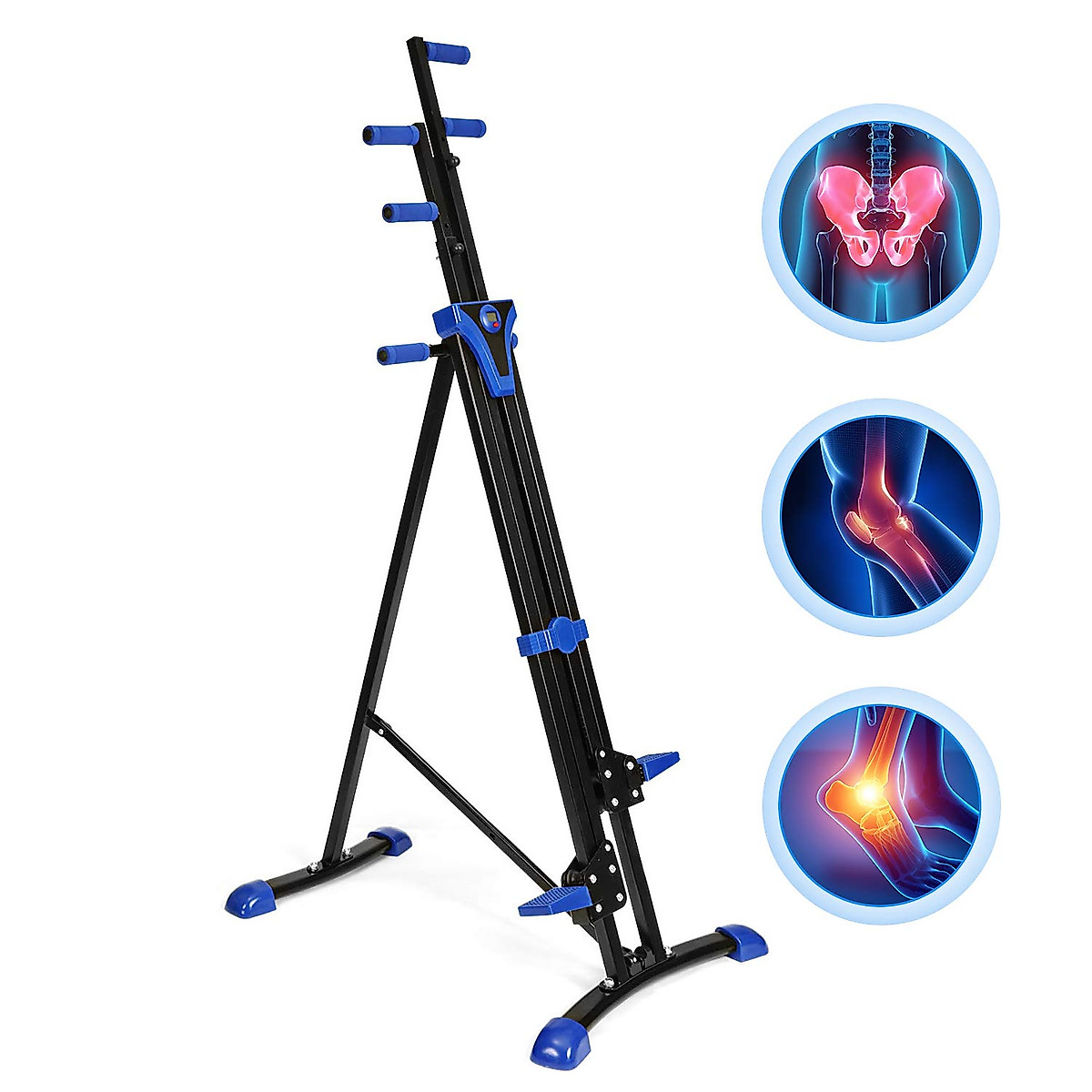 ANCHEER Climber Vertical Climber for Home Use Indoor Folding Climbing Machine with Adjustable Height & LCD Display for Home Office and Gym Simple Assembly