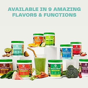 Amazing Grass Greens Blend Detox & Digest: Smoothie Mix, Cleanse with Super Greens Powder, Digestive Enzymes & Probiotics, Clean Green, 30 Servings (Packaging May Vary)