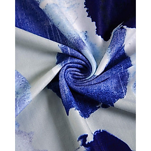 STYLEWORD Womens Summer Maxi Dresses Halter Formal Wedding Guest Cocktail Tea Party Long Spring Dresses 2025 Trendy(Blue Floral,L)