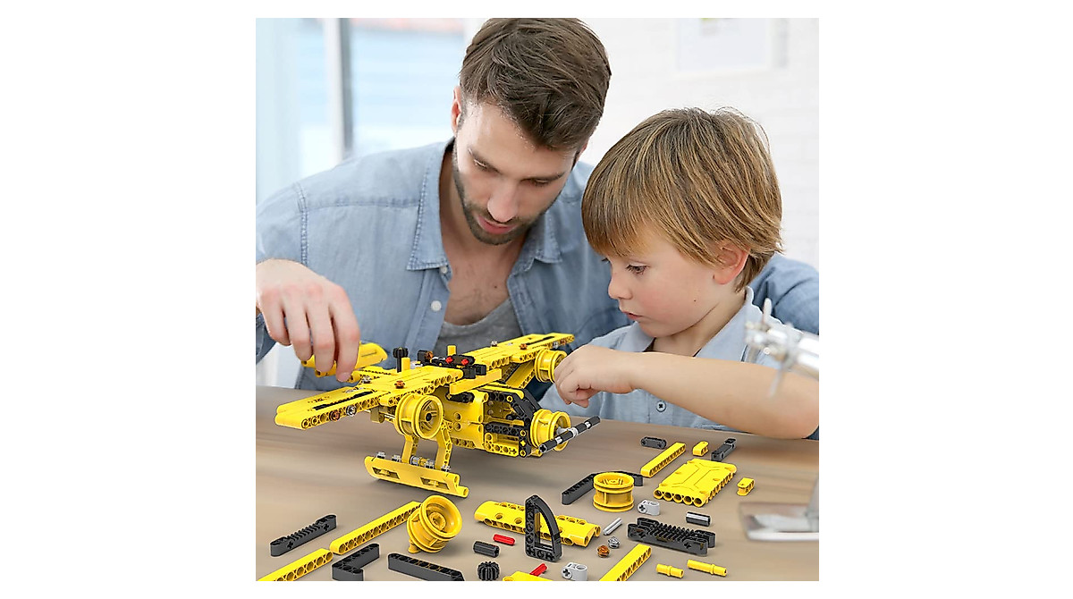 STEM Building Toy for Kids Ages 5-12 | 2-in-1 Construction Set