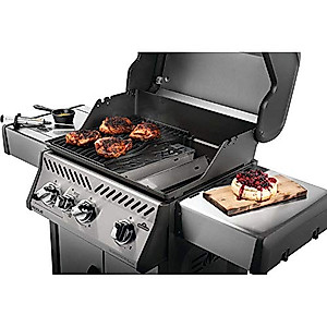 Napoleon Stainless Steel Smoker Box 67013 Add Smoky Flavor to BBQ, Easily Turn Gas Grill Into Smoker, Add Wood Chips or Chunks to Smoke Food on Barbecue 16.25 x 2.54 x 3.5