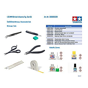 Tamiya Models World War I British Infantry Set for 12 Years & Up