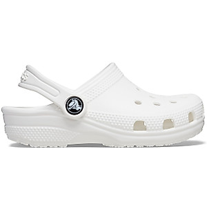 Crocs Kids' Classic Clog , White/White, 5 Toddler