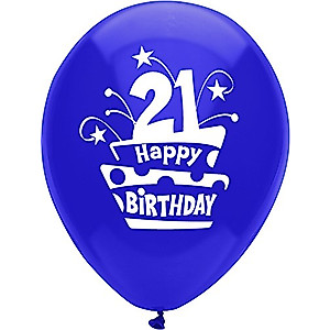 PartyMate Printed Latex Balloons, 8-Count, Colors may vary